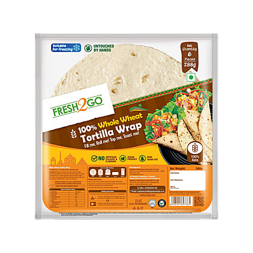Buy FRESH2GO Whole Wheat Tortilla Wrap Online at Best Price of Rs 189 ...