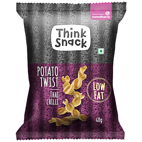 Buy Think Snack Ready To Eat Snack - Potato Twist, Thai Chilli, Crunchy ...