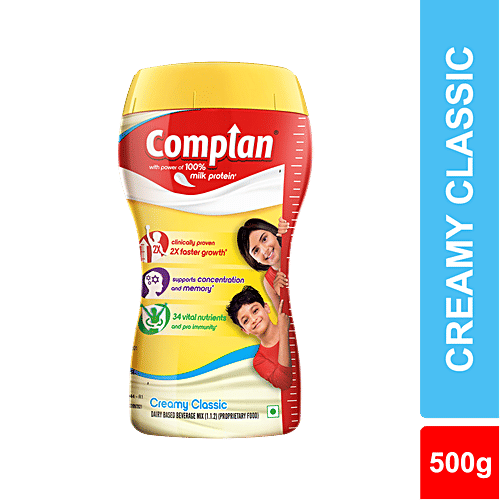 Buy Complan Nutrition Drink Powder - For Kids, Creamy Classic Flavour ...