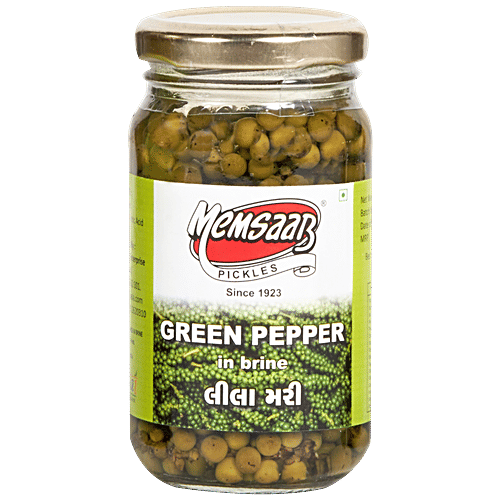 Buy Memsaab Green Pepper Pickle - In Brine, Spicy & Sour Online at Best ...
