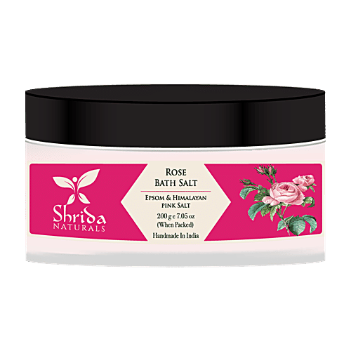 Buy Shrida Rose Bath Salt - With Epsom & Himalayan Pink Salt, Makes Skin Smooth Online at Best ...