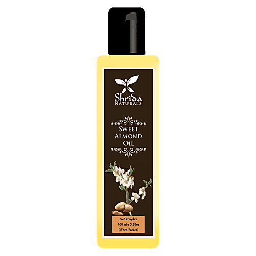 Buy Shrida Sweet Almond Oil - Rich In Vitamin E & A, Moisturises Skin Online at Best Price of Rs ...