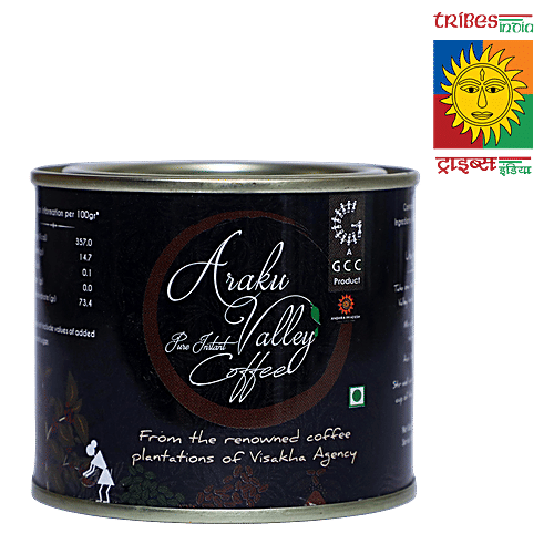 Buy GCC Instant Coffee Powder - Araku Valley, 100 % Pure Arabica Beans ...