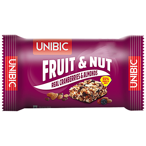 Buy Unibic Snack Bar - Fruit & Nut, Granola Bar With Real Cranberries ...