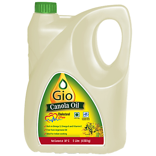Buy Gio Canola Oil - Rich In Vitamins, Cholesterol Free, Ideal For ...