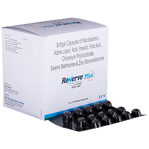 Buy Renerve Plus Soft Gel Capsule - Helps Normalise Sleeping Pattern ...