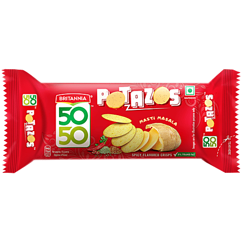 Buy Britannia 50-50 Potazos Masti Masala Online at Best Price of Rs 10 ...
