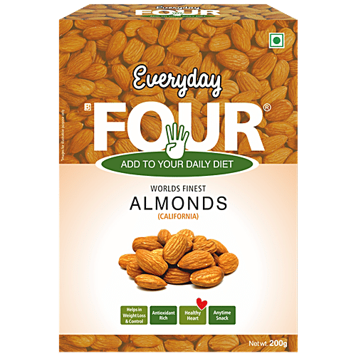 Buy Everyday Four California Almond Nuts - Rich In Antioxidants, Fibre ...