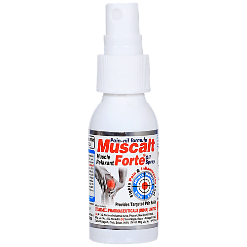 Buy Aimil Muscalt Forte Oil Spray - Pain-Nil Formula, Joint & Muscles ...