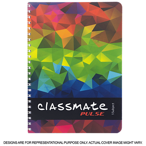 Buy Classmate Pulse Notebook - Ruled, Single Line, Spiral Binding, A4 ...