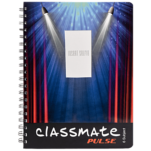 Buy Classmate Pulse Ruled Spiral Binding Notebook - 203 mm x 267 mm ...