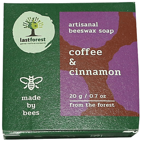 Buy Last Forest Artisanal Beeswax Soap - Handmade, Refreshing, Coffee & Cinnamon Online at Best ...