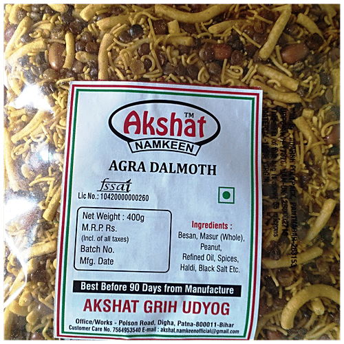 Buy AKSHAT NAMKEEN Agra Dalmoth - Flavourful Healthy Snack Online at ...