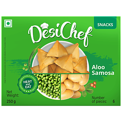 Buy DesiChef Aloo Samosa - Heat & Eat Online at Best Price of Rs 112.86 ...
