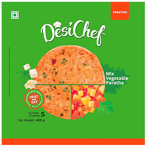 Buy DesiChef Mix Vegetable Paratha - Heat & Eat Online at Best Price of ...