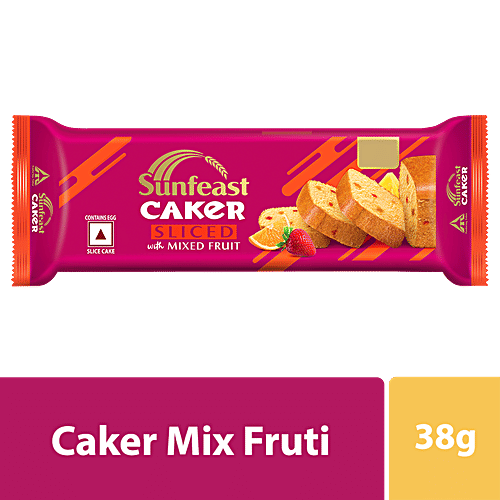 Buy Sunfeast Caker Sliced Cake - Mixed Fruit, Soft & Fluffy Online at ...