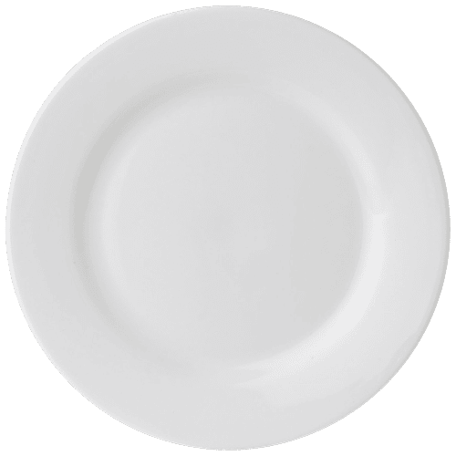 Buy Clay Craft Basic Dinner Plate - Georgian, Plain White, 10.5" Online ...