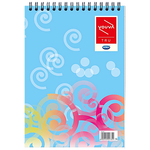 Buy Navneet Youva Top Wiro Notebook - Ruled, Single Line, 148 mm x 210 ...