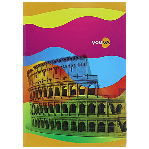 Buy Navneet Youva Notebook - Ruled, Single Line, Soft Bound, A4, 140 ...