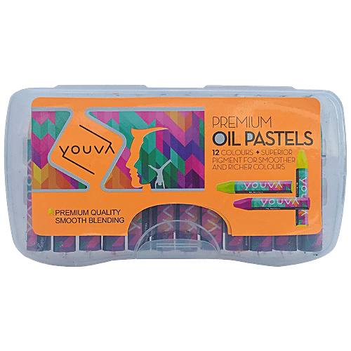 Buy Navneet Youva Premium Oil Pastel Colours - Pigmented & Smooth ...