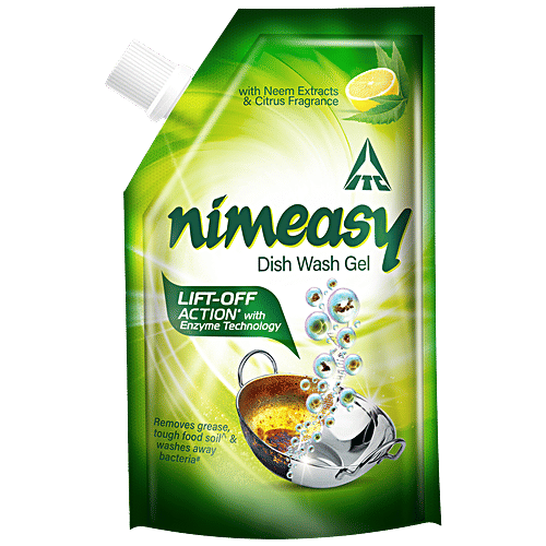 Buy Nimeasy Dishwash Liquid Gel - Kitchen Utensil Cleaner - Neem and ...