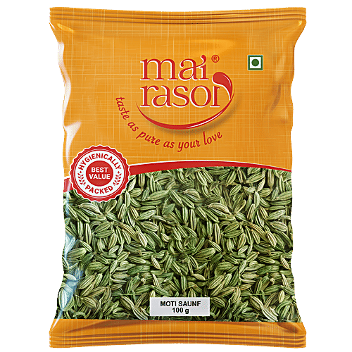 Buy Mai Rasoi FENNEL SAUNF MOTI BIG 100 gm Online at Best Price of Rs ...