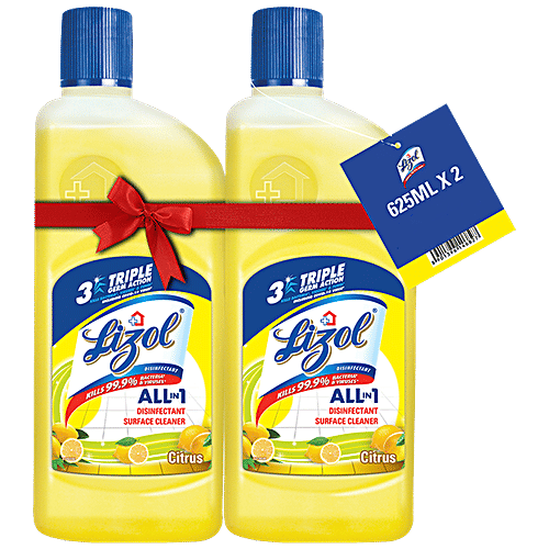 Buy Lizol All In 1 Disinfectant Surface Cleaner - Citrus, Kills 99.9% ...