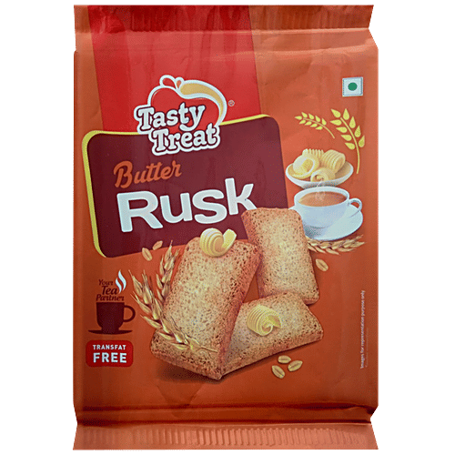 Buy Tasty Treat Toast Butter Rusk - Baked, Healthy, Crunchy Online at ...