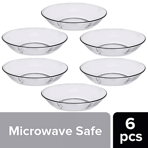 Buy Duralex Lys Clear Calotte Plate Set - Chip Resistant, Durable ...