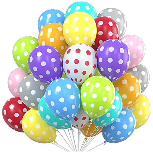 Buy Creative Space Polka Dot Balloons, For Birthday Parties, Christmas ...