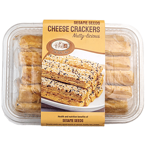 Buy THE BAKE SHOP Sesame Seeds Cheese Crackers - Nutty-licious, Rich In ...