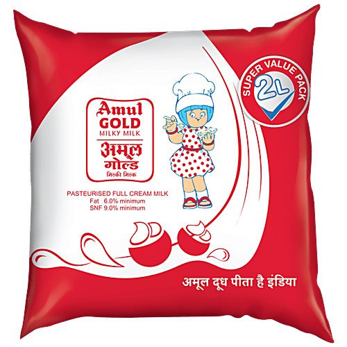 Buy Amul Gold Full Cream Milk - Pasteurised, Pure, Rich In Protein ...
