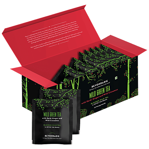 Buy Beyondarie Wild Green Tea With Karbi Ginger & Wild Cinnamon - Rich In Antioxidants Online at ...