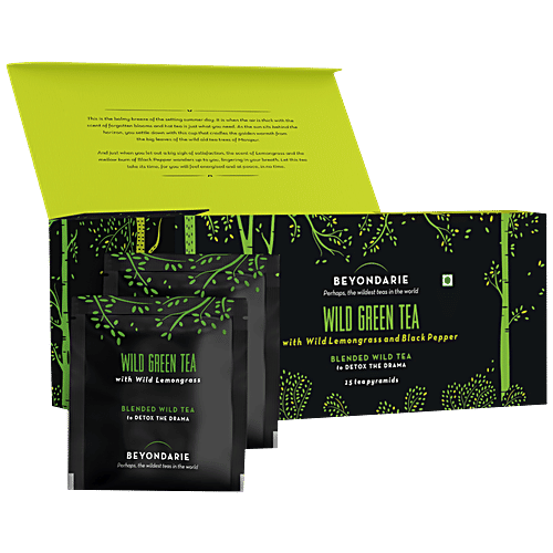 Buy Beyondarie Wild Green Tea With Lemongrass & Black Pepper - Helps To Detox Online at Best ...
