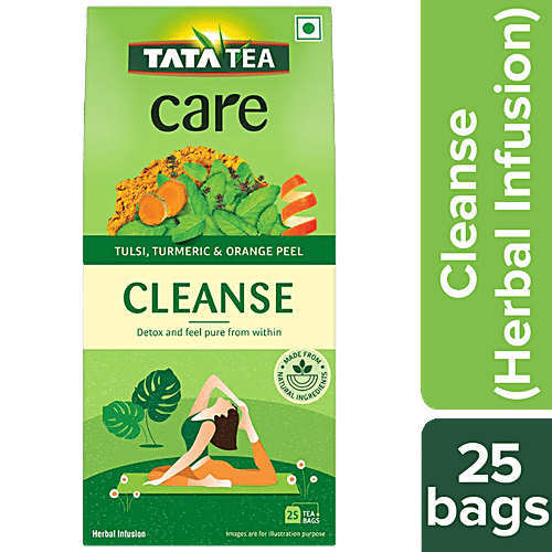 Buy Tata Tea Care Cleanse Herbal Infusion Green Tea With Tulsi ...