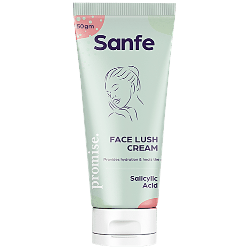 Buy Sanfe Promise Salicylic Acid Face Lush Cream - For All Skin Types ...