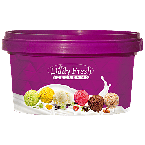 Buy Daily Fresh Ice Creams Sweet Strawberry - Made With Milk, Creamy ...