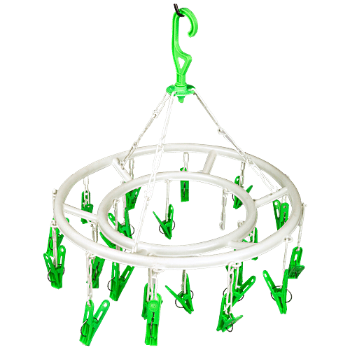 Buy Swastik Round Plastic Hangers With Clips Online at Best Price of Rs ...