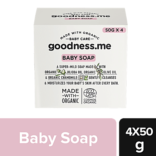 Buy Goodnessme Organic Moisturizing Baby Soap - For Sensitive Skin, Pediatrician & Ecocert ...