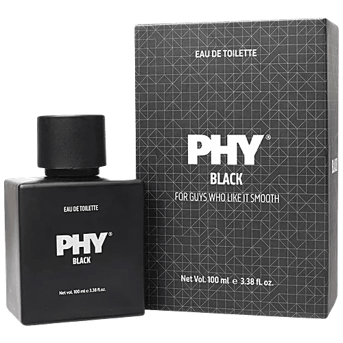 Buy Phy Black Eau De Toilette - Vegan, Smooth, Long Lasting Fragrance, For Men Online at Best ...