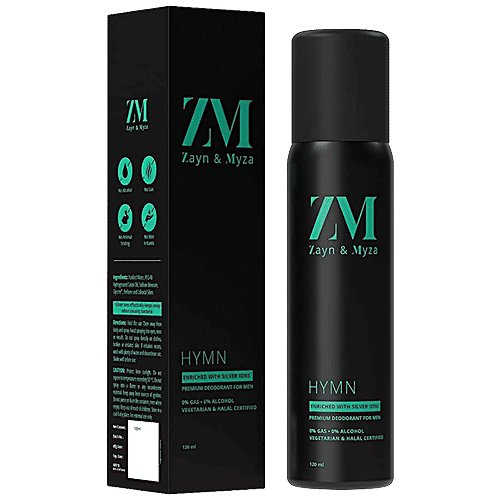 Buy ZM Zayn & Myza Hymn No Alcohol Body Spray - For Men, Long Lasting ...