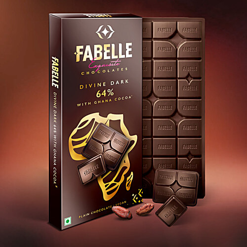 Buy Fabelle Exquisite Chocolates - Divine Dark 64% With Ghana Cocoa ...