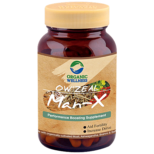 Buy Organic Wellness Ow' Zeal Man-X Capsules - Herbal Extract ...