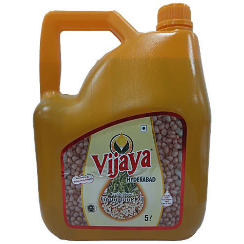 Buy Vijaya Double Filtered Groundnut Oil - Enriched With Vitamins A, D ...