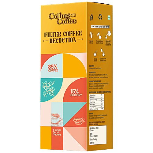 Buy Cothas Coffee Filter Coffee Decoction - 15% Chicory Online at Best ...