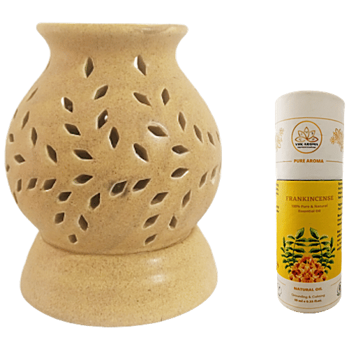 Buy VHK AROMA Ceramic Electric Diffuser, Large & Frankincense Essential ...