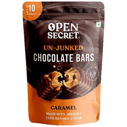 Buy Open Secret Unjunked Chocolate Bars - Made With Jaggery, No Refined ...