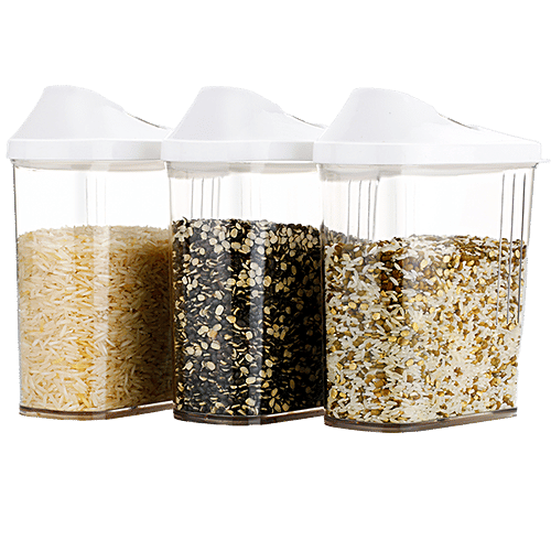 Buy Floraware Plastic Storage Container With Sliding Mouth - Durable ...