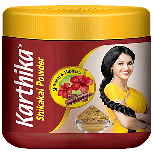 Buy Karthika Shikakai Hair Wash Powder - Goodness Of Hibiscus ...