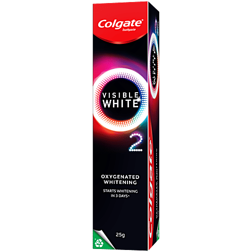 Buy Colgate Visible White O2 Teeth Whitening Toothpaste for noticeably ...